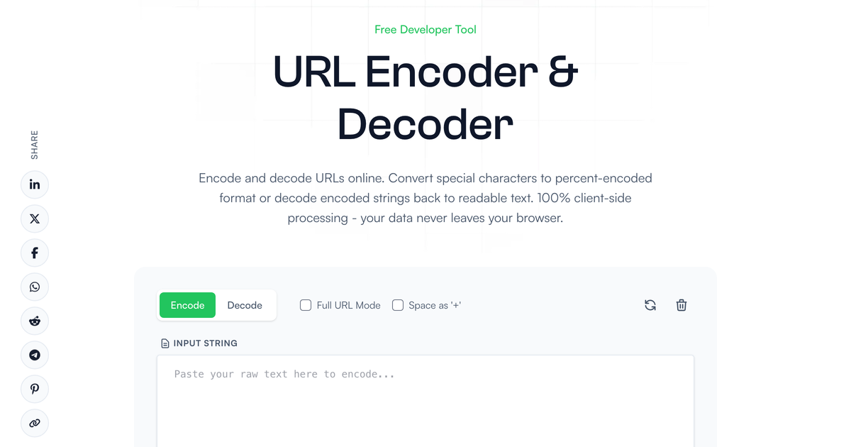Free URL Encoder & Decoder - Encode/Decode URLs Online | DigitalCoding